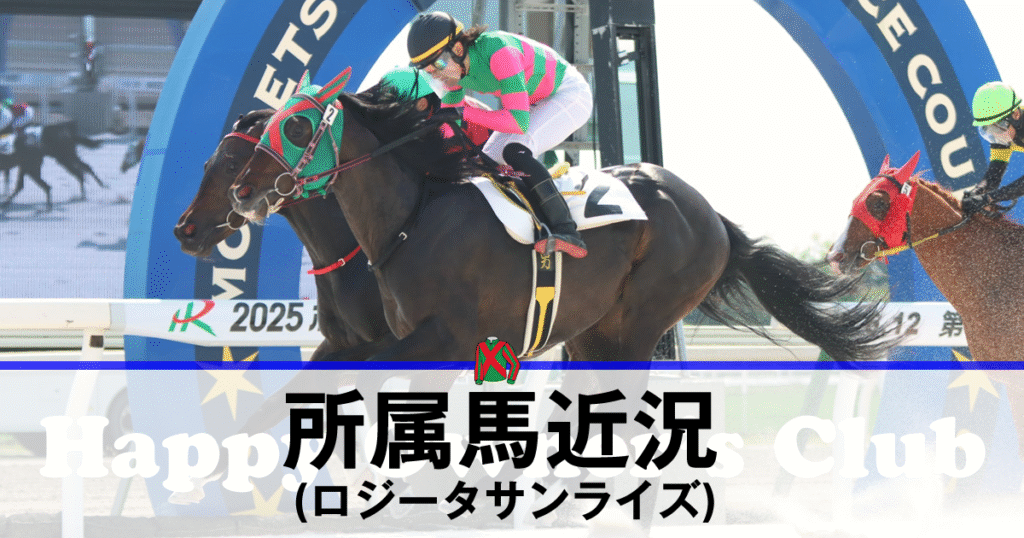【所属馬近況】ロジータサンライズ | ハッピーオーナーズクラブ 地方競馬共有馬主